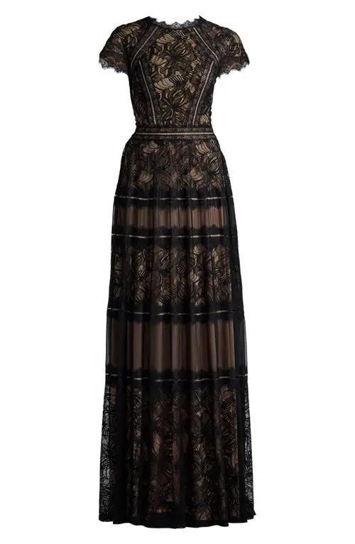 Tadashi Shoji Lace A-line Gown