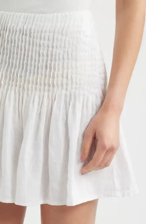 Bella Dahl Pintuck Linen Miniskirt