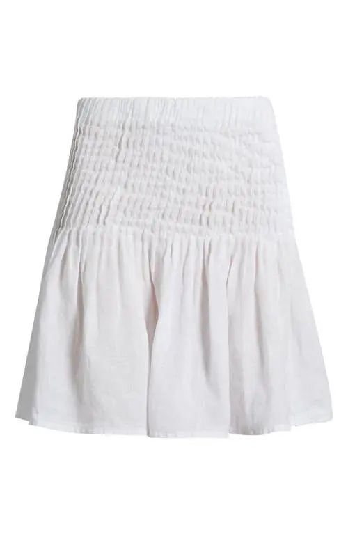 Bella Dahl Pintuck Linen Miniskirt