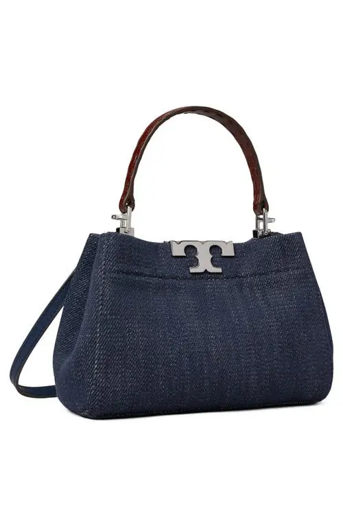 Tory Burch Mini Eleanor Denim Satchel - Midnight