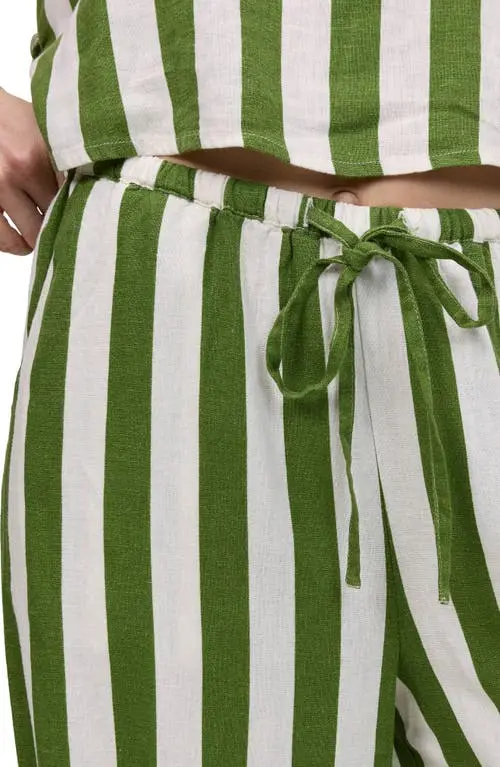 NOBODY'S CHILD Reese Linen Blend Drawstring Pants