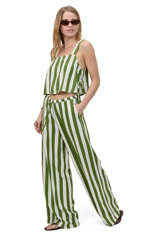 NOBODY'S CHILD Reese Linen Blend Drawstring Pants