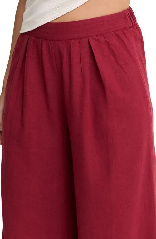 NOBODY'S CHILD Linen Blend Wide Leg Pants