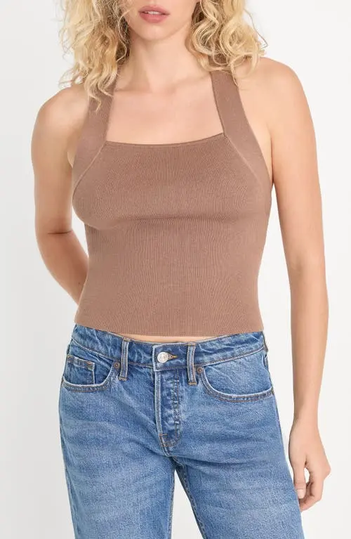 Good American The Rib Strappy Tank - Hearth