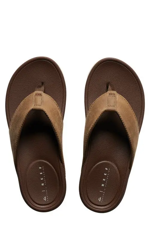 Reef Cushion Bonzer Leather Flip Flop
