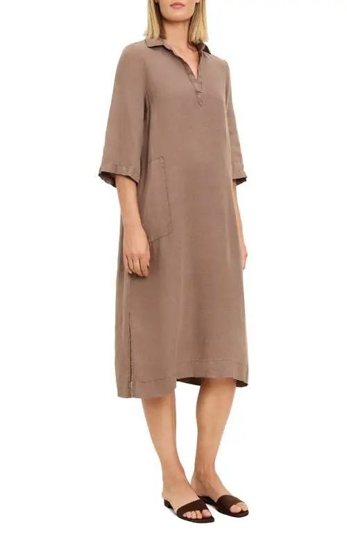 Michael Stars Briony Midi Shirtdress - Quicksand