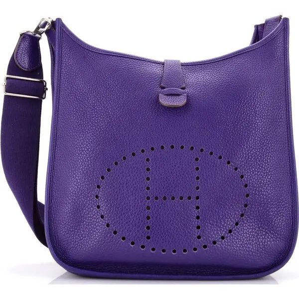 Hermès Evelyne Bag Gen Iii Clemence Gm - Iris