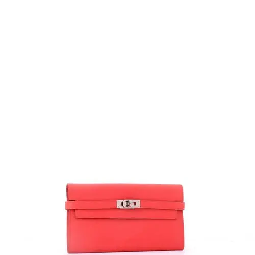 Hermès Kelly Wallet Epsom Long - Red