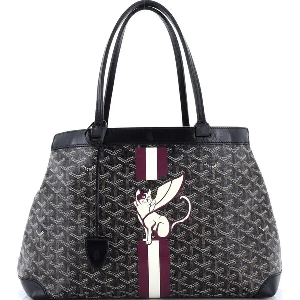 Goyard Bellechasse Bag Coated Canvas Pm - Black
