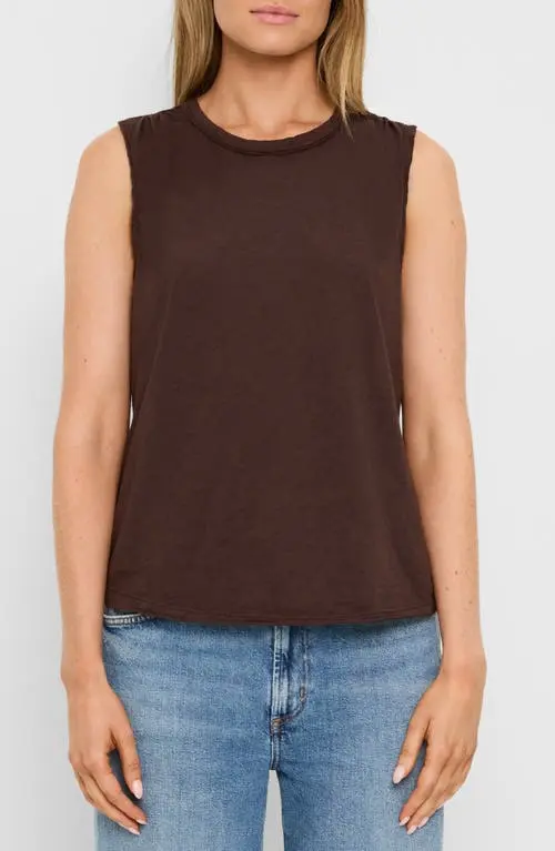 Michael Stars Supima Cotton Slub Jersey Tank - Java
