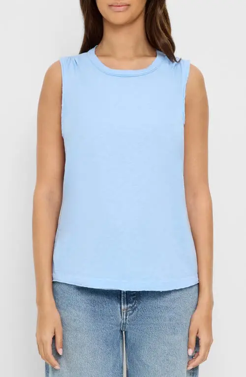 Michael Stars Supima Cotton Slub Jersey Tank - Sky