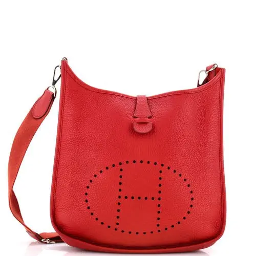Hermès Evelyne Bag Gen Iii Clemence Pm - Red