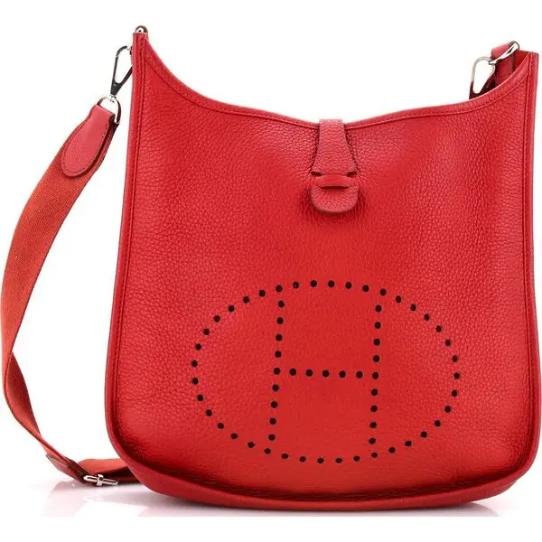 Hermès Evelyne Bag Gen Iii Clemence Pm - Rouge Garance