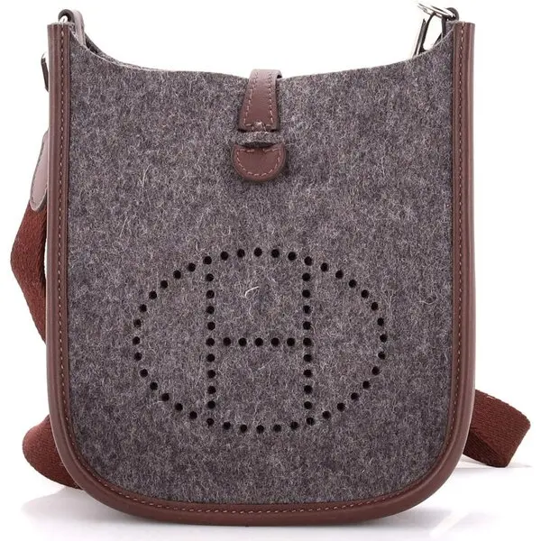 Hermès Evelyne Bag Gen Iii Felt Tpm - Grey
