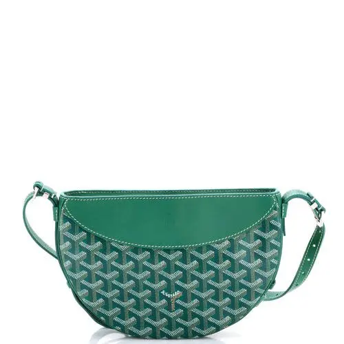 Goyard Hirondelle Shoulder Bag Coated Canvas And Leather - Green