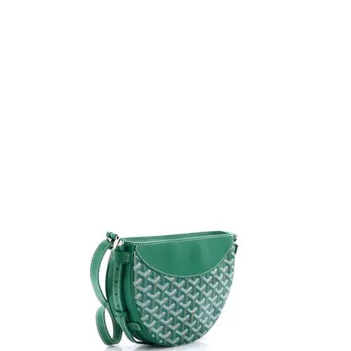 Goyard Hirondelle Shoulder Bag Coated Canvas And Leather - Green