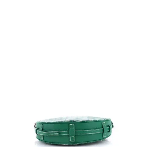 Goyard Hirondelle Shoulder Bag Coated Canvas And Leather - Green