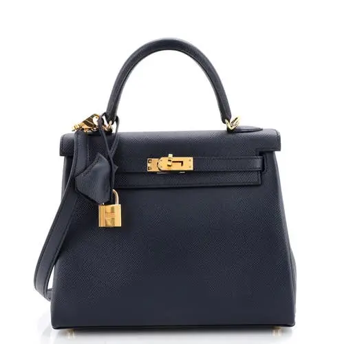 Hermès Kelly Handbag Epsom With Gold Hardware 25