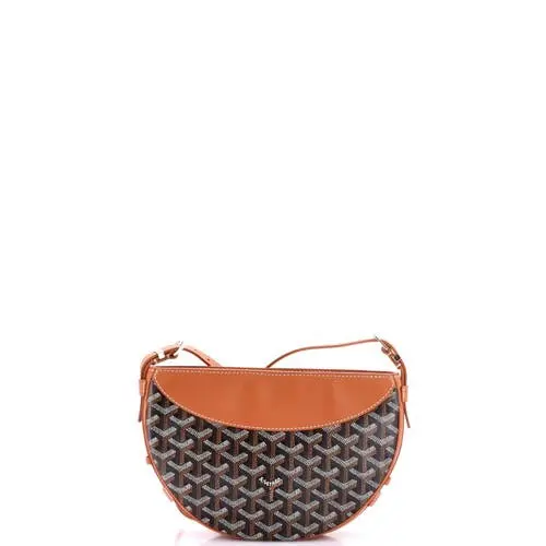Goyard Hirondelle Shoulder Bag Coated Canvas And Leather - Brown