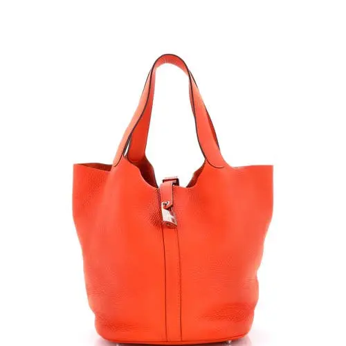 Hermès Picotin Lock Bag Clemence Gm - Feu