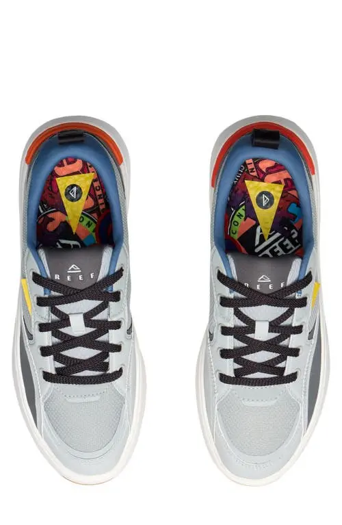 Reef Fanning Sneaker - Grey/blue/orange