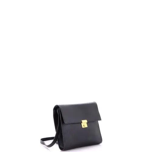 Hermès Clic Wallet On Strap Chevre Mysore 16 - Black