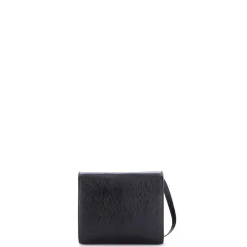 Hermès Clic Wallet On Strap Chevre Mysore 16 - Black