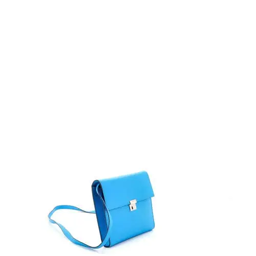 Hermès Clic Wallet On Strap Epsom 16 - Blue
