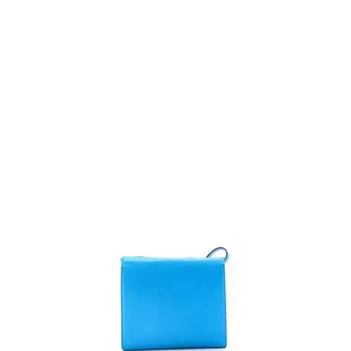 Hermès Clic Wallet On Strap Epsom 16 - Blue