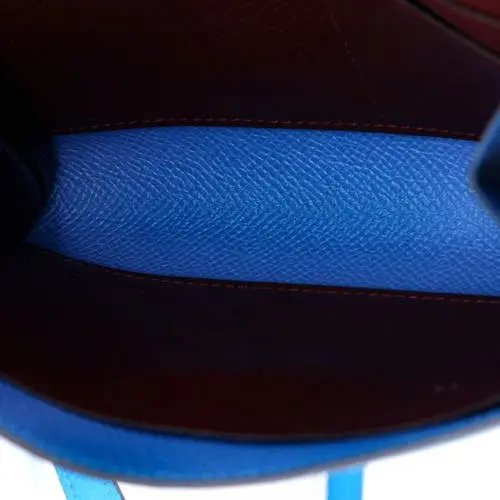 Hermès Clic Wallet On Strap Epsom 16 - Blue