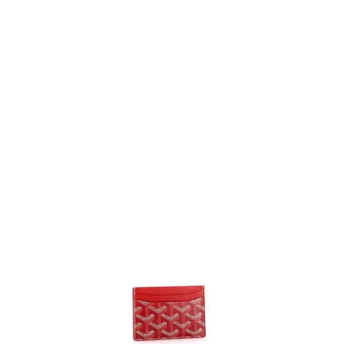 Goyard Saint Sulpice Card Holder Coated Canvas - Red