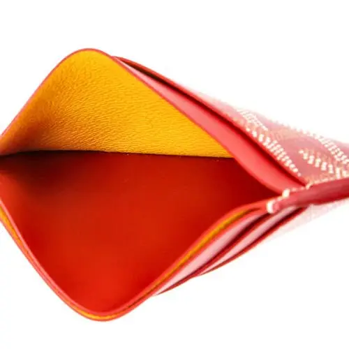 Goyard Saint Sulpice Card Holder Coated Canvas - Red
