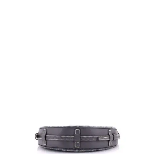 Goyard Hirondelle Shoulder Bag Coated Canvas And Leather - Grey