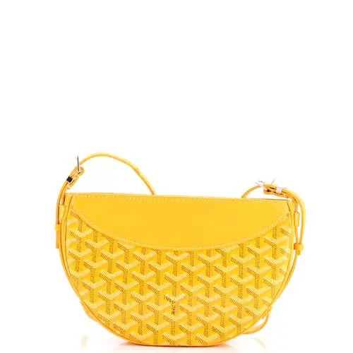 Goyard Hirondelle Shoulder Bag Coated Canvas And Leather - Orange