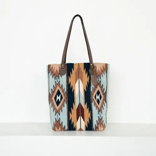AMASOUK High Desert Bucket Tote - Blue