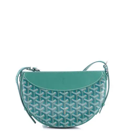 Goyard Hirondelle Shoulder Bag Coated Canvas And Leather - Green