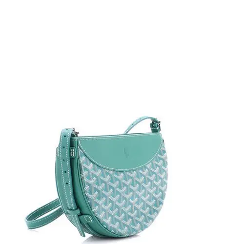 Goyard Hirondelle Shoulder Bag Coated Canvas And Leather - Green