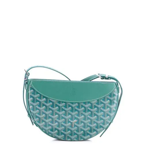 Goyard Hirondelle Shoulder Bag Coated Canvas And Leather - Green