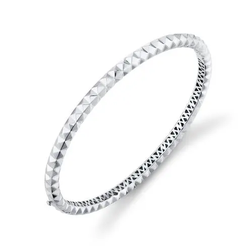 MICHAEL M Tetra 3 D Hinged Bangle Bracelet