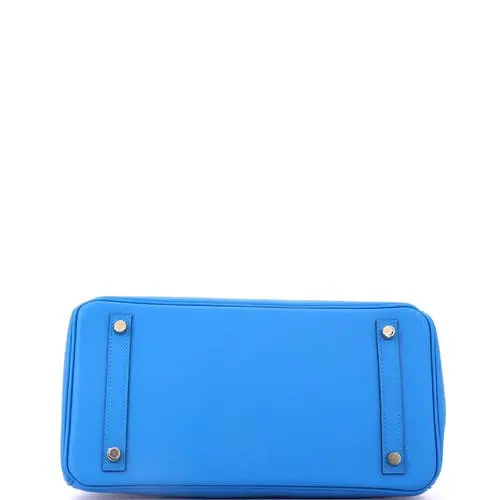Hermès Birkin Handbag Epsom With Gold Hardware 30 - Blue