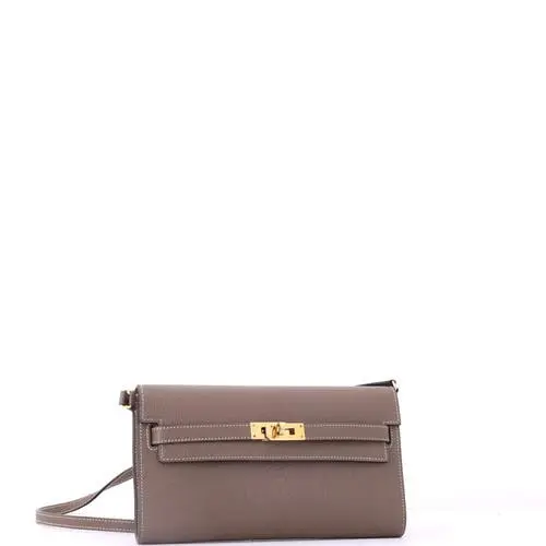 Hermès Kelly To Go Wallet Chevre Mysore - Etoupe