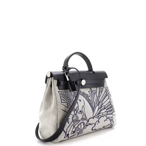 Hermès Herbag Zip Pegase Pop Toile And Leather 31
