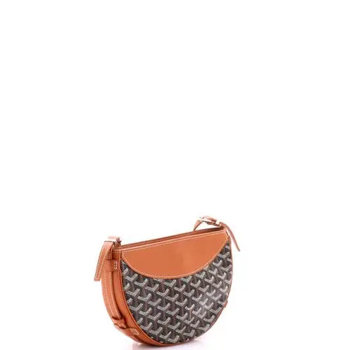 Goyard Hirondelle Shoulder Bag Coated Canvas And Leather - Brown