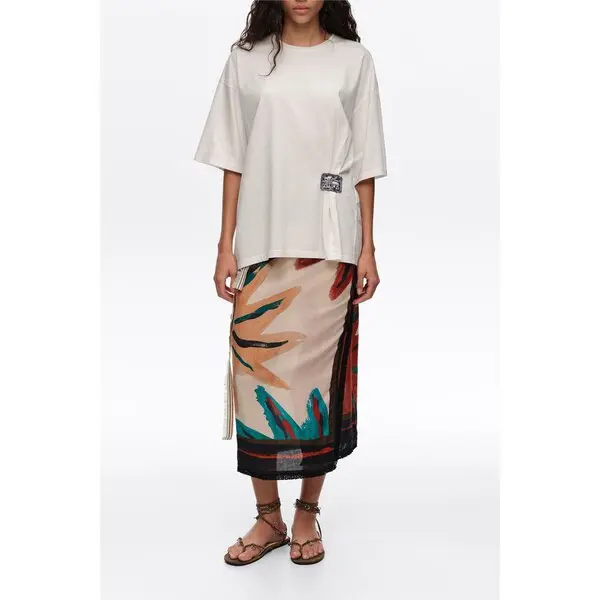 Bimba Y Lola Positional Sun Midi Wrap Skirt - Sun Positional