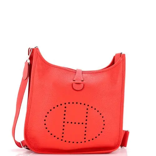 Hermès Evelyne Bag Gen Iii Clemence Pm - Red