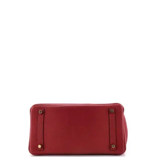 Hermès Birkin Handbag Togo With Gold Hardware 30 - Red