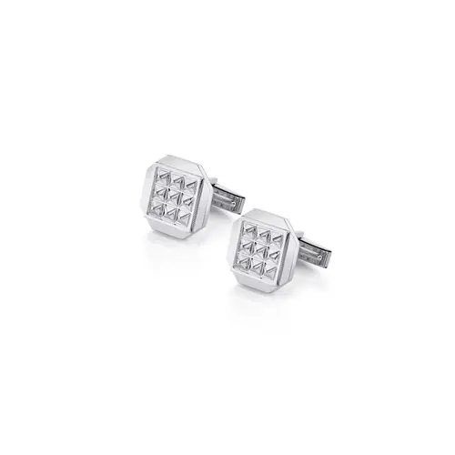 MICHAEL M Tetra Octagon Cufflinks - Silver