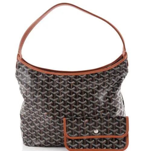 Goyard Boheme Hobo Coated Canvas - Brown
