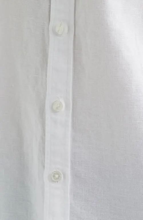 CORRIDOR Solid Linen & Cotton Button-up Shirt
