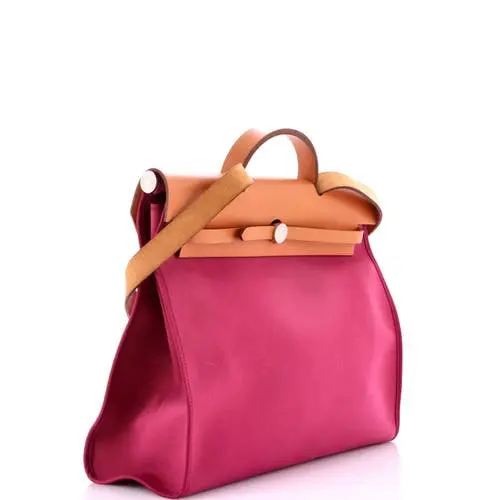 Hermès Herbag Zip Leather And Toile 39